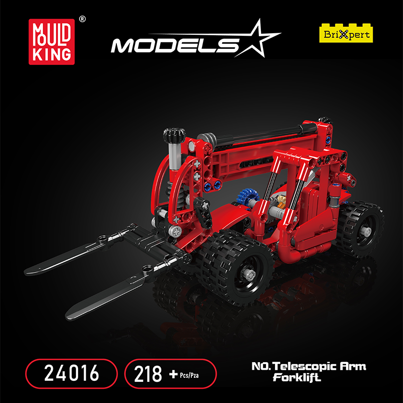 MOULD KING Telehandler Teleporter Forklift Truck 218pcs Brick Model ...