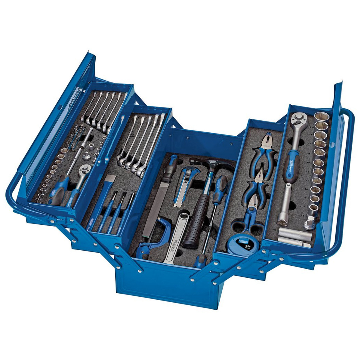 Draper Cantilever Tool Chest With 90pc Tools & Foam Inserts - Exclusive ...